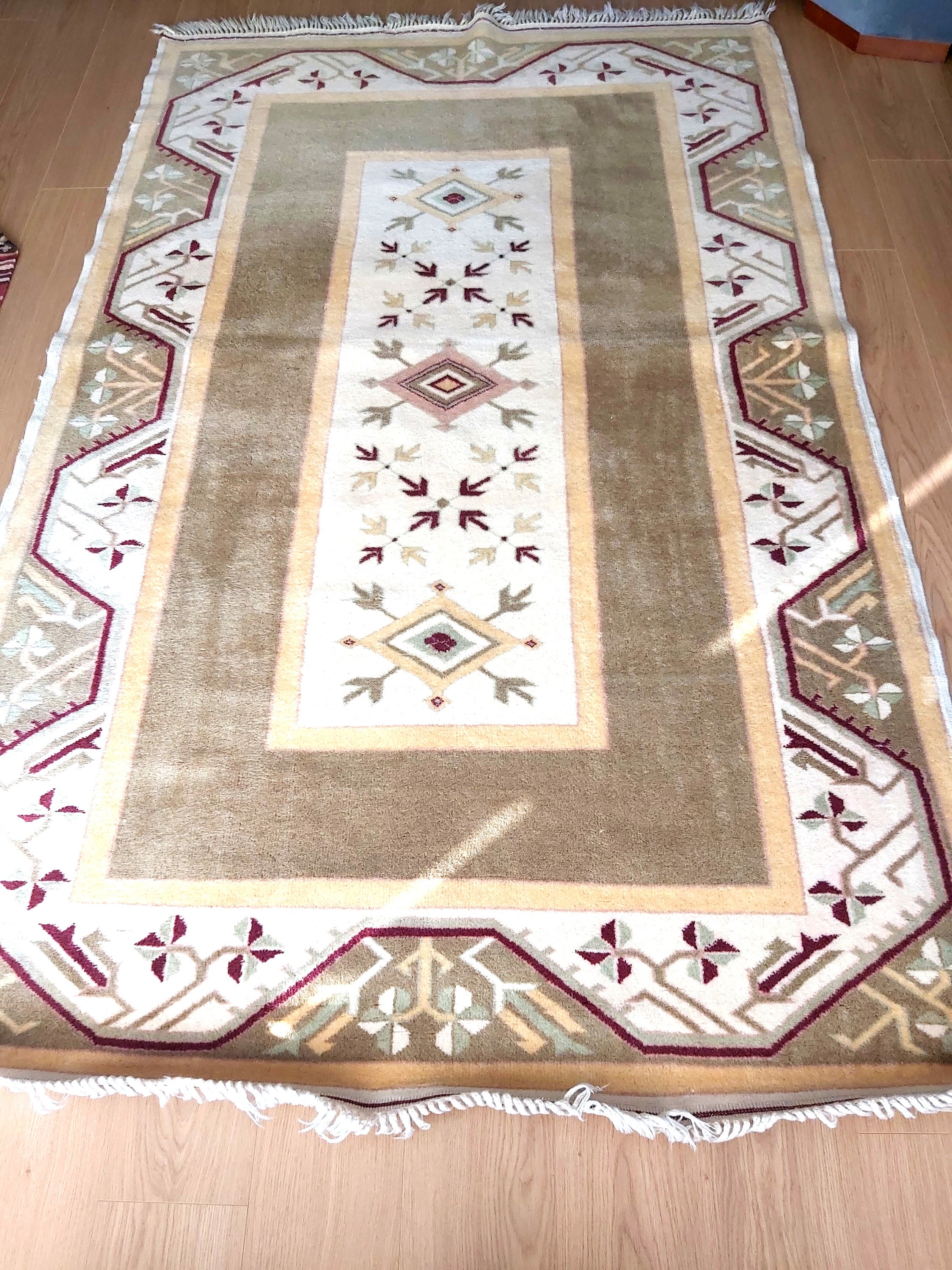 Handmade %100 Wool Old Carpet (used) | Colorful Turkish Carpet ...