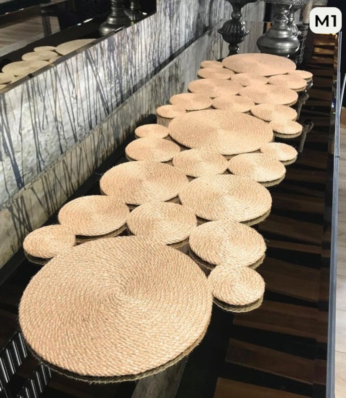 Handmade Decorative Wicker Runner | Custom Table Runner | Boho Natural ...