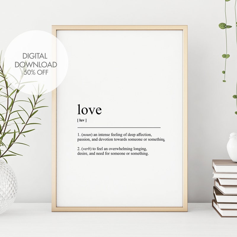 Love Dictionary - Etsy