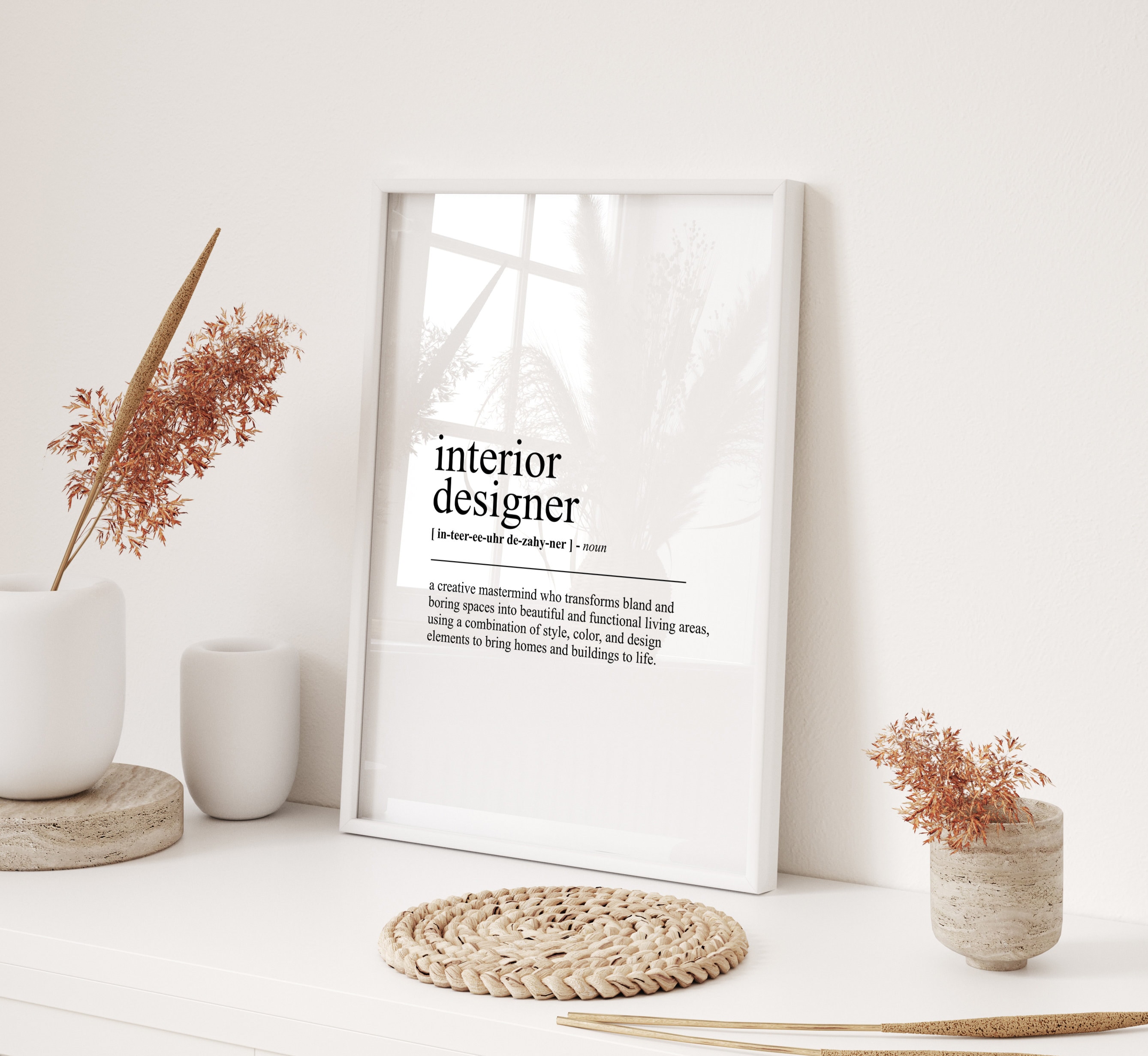 Interior Designer Funny Definition Print | Interior Designer Wall Art ...