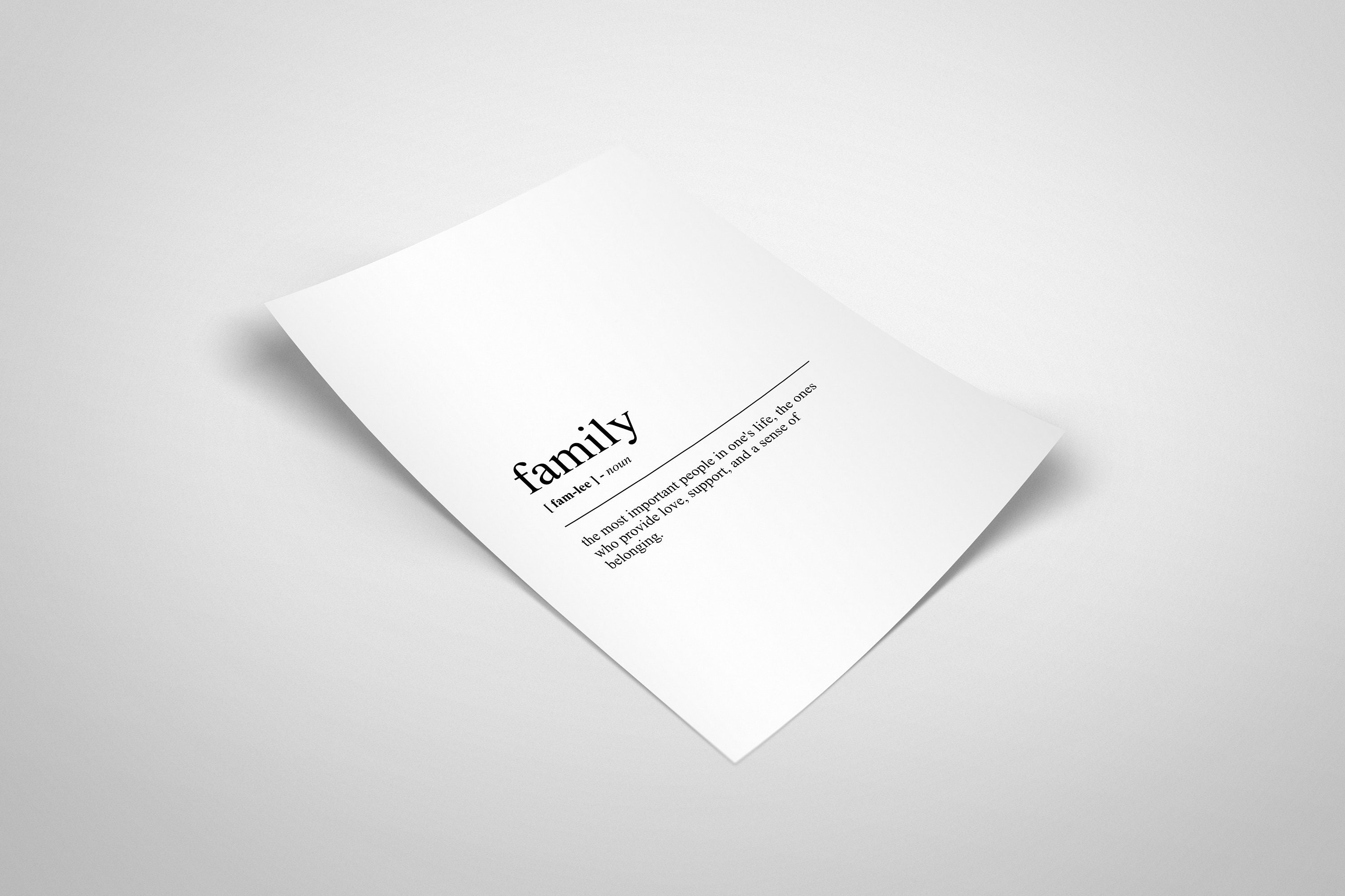 Family Definition Print | Family Dictionary Art | Family Gifts ...