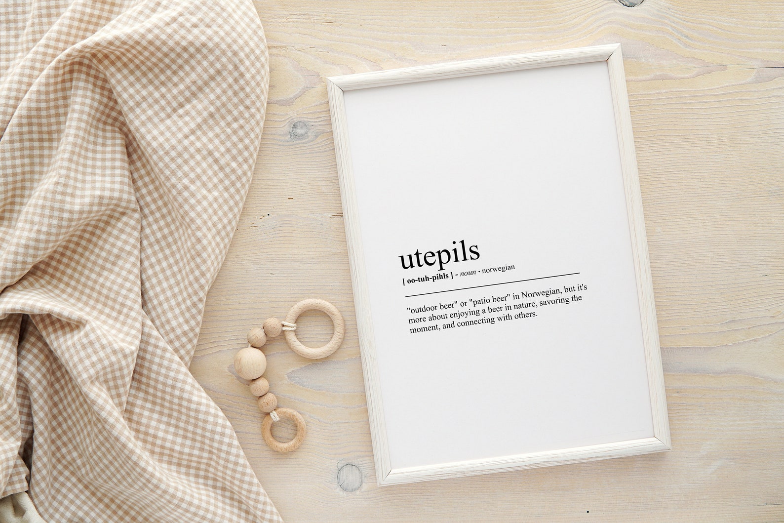 Utepils Definition Print | Utepils Wall Art | Norwegian Prints ...