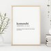 Komorebi Definition Printable Wall Art | Komorebi Dictionary Poster ...