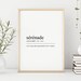 Seranade Definition Printable Wall Art | Serenade Dictionary Poster ...