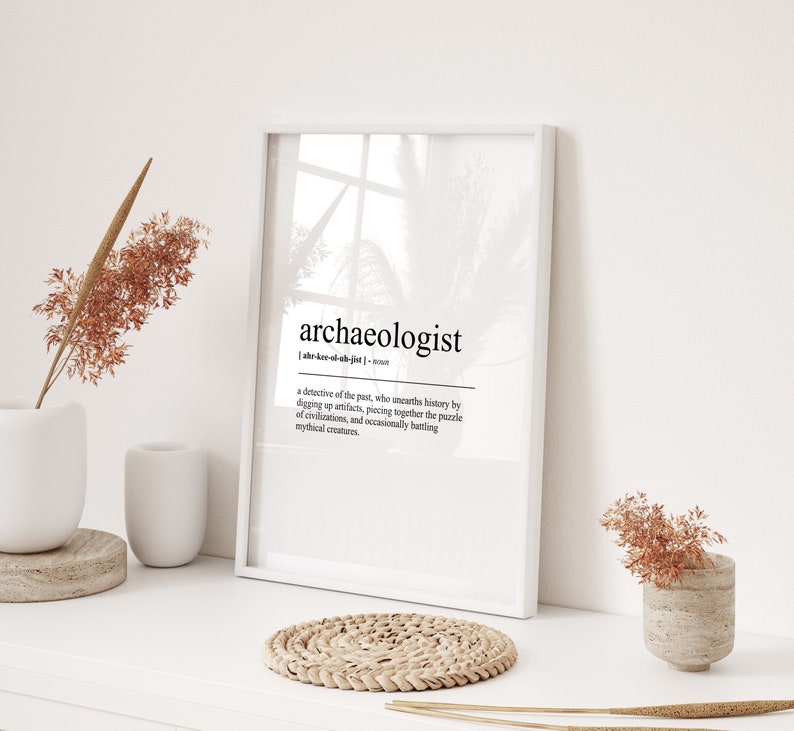Archaeologist Funny Definition Print Archaelogoist Wall Art - Etsy