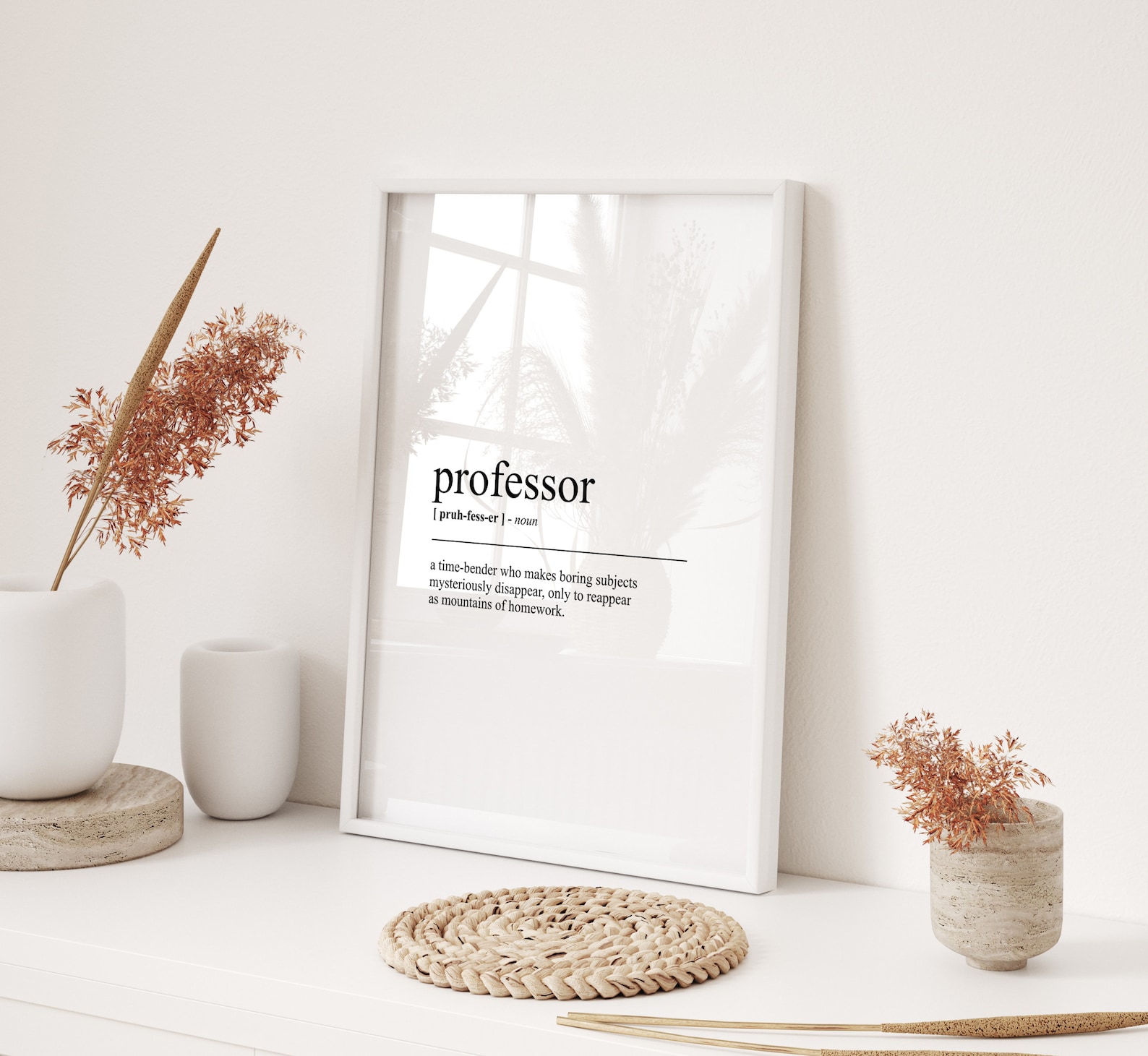 Professor Definition Print | Professor Wall Art | Gift for Professor ...