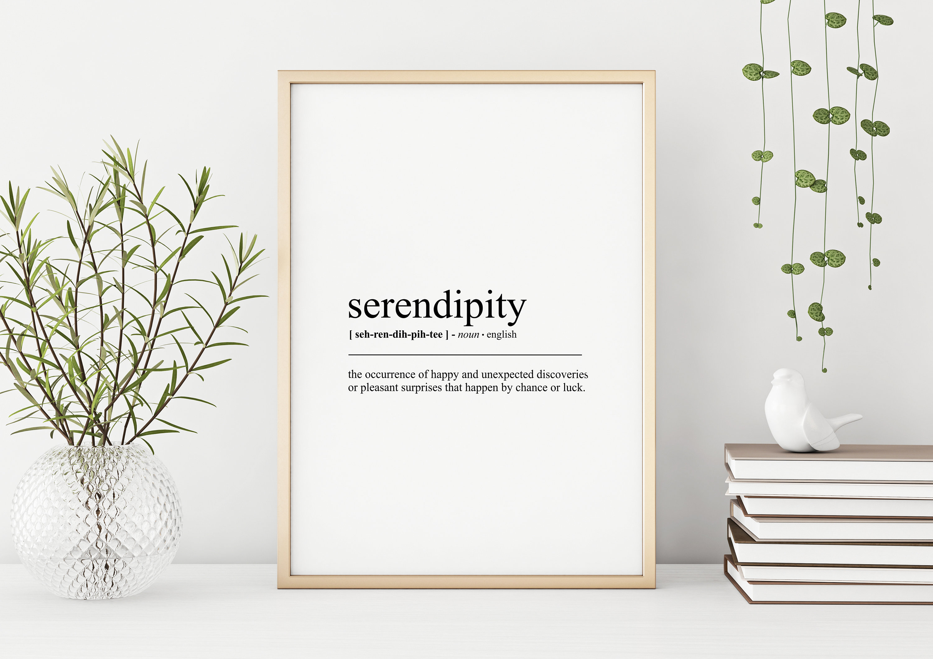 Serendipity Definition Print Serendipity Dictionary Poster - Etsy