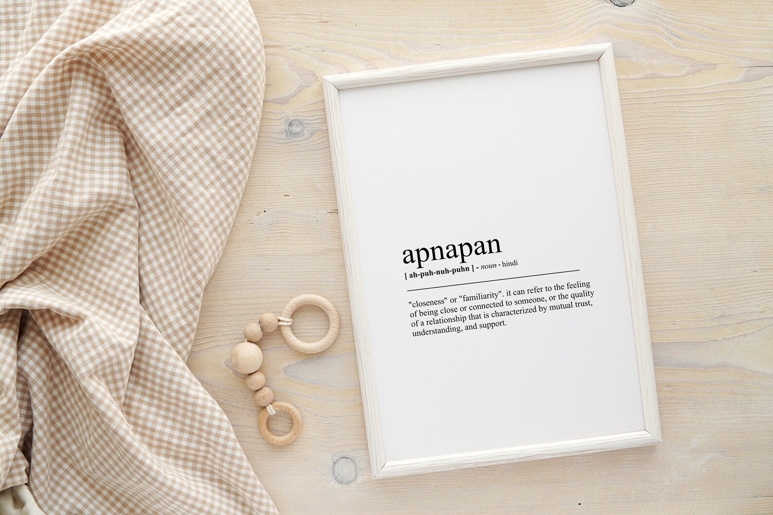Apnapan Definition Prints | Apnapan Wall Art | Hindi Words Dictionary ...