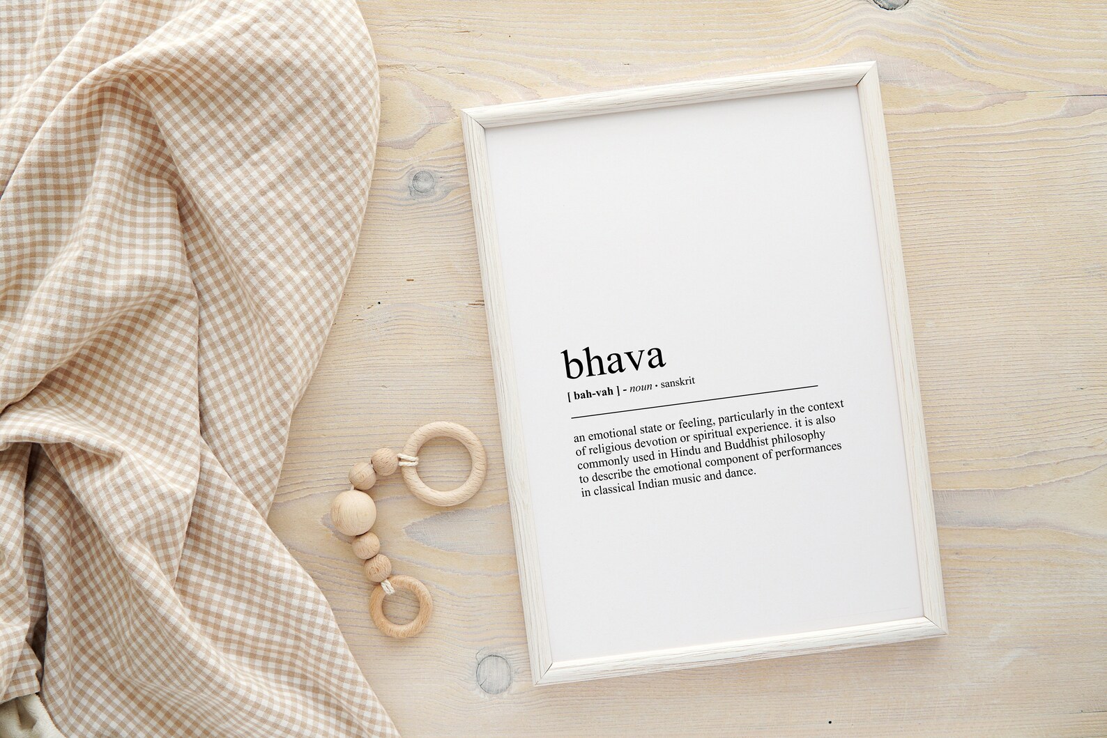 Bhava Definition Print | Bhava Dictionary Poster | Foreign Words Art ...