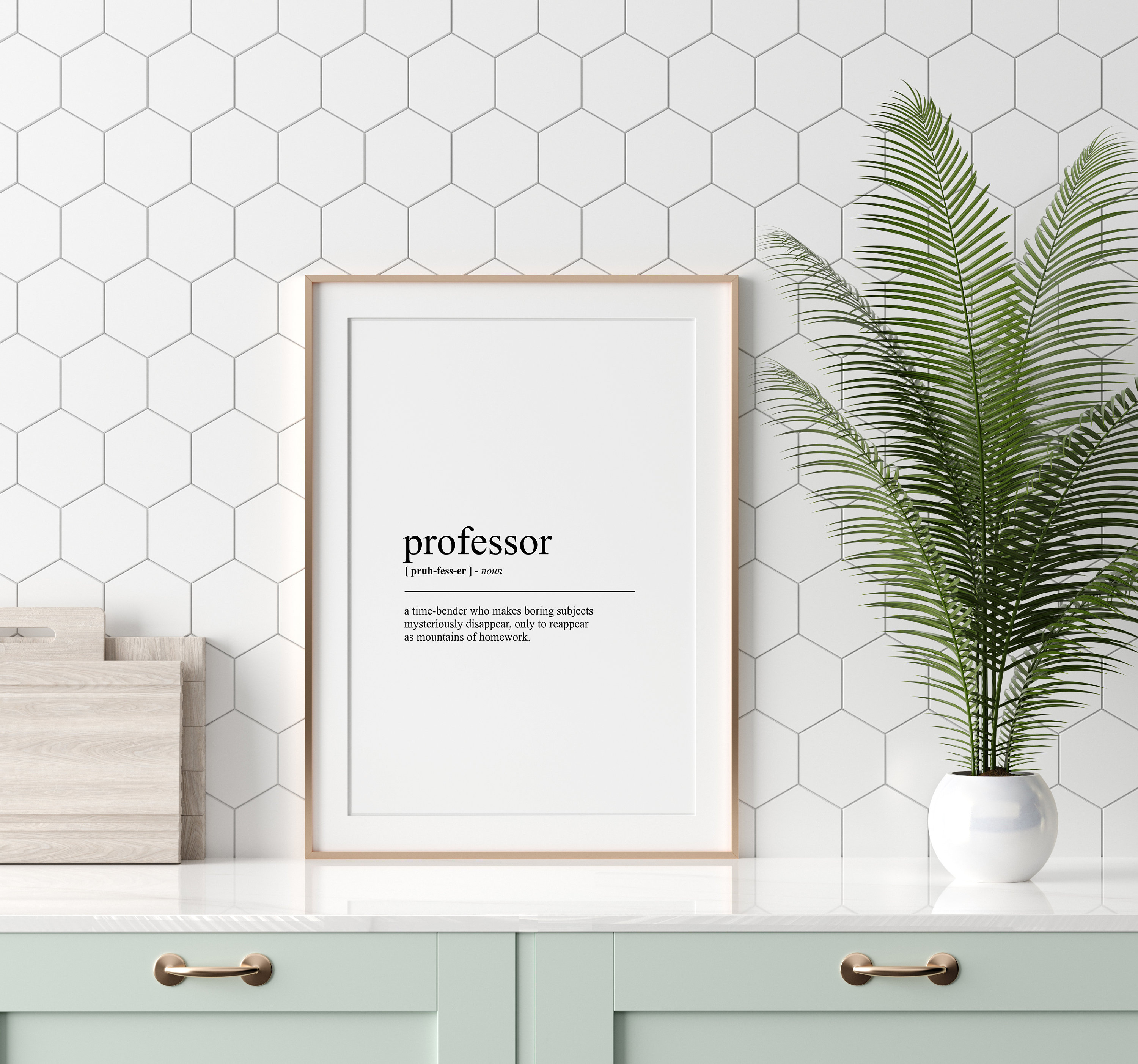 Professor Definition Print | Professor Wall Art | Gift for Professor ...
