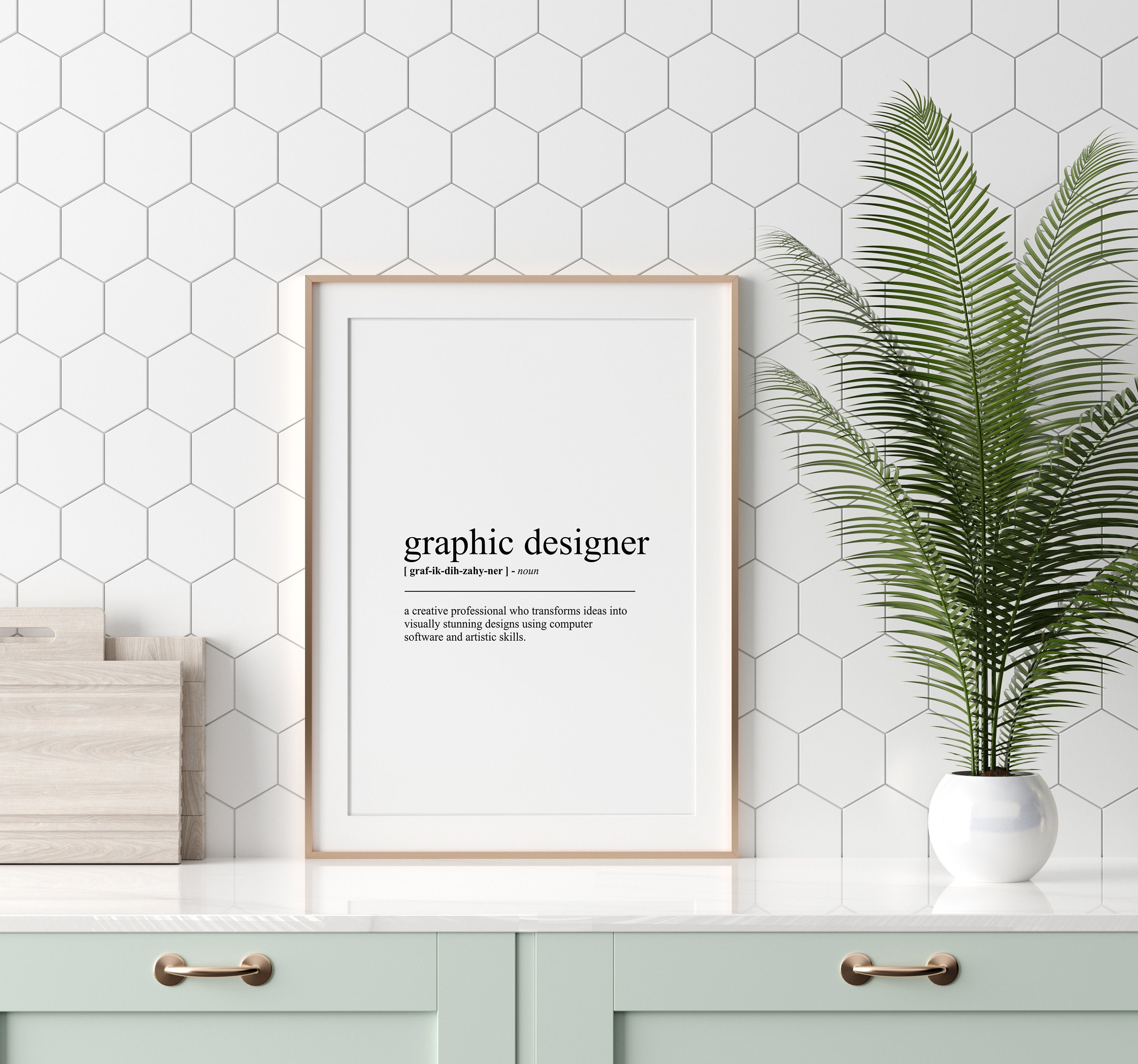 Graphic Designer Definition Printable Wall Art | Graphic Designer ...