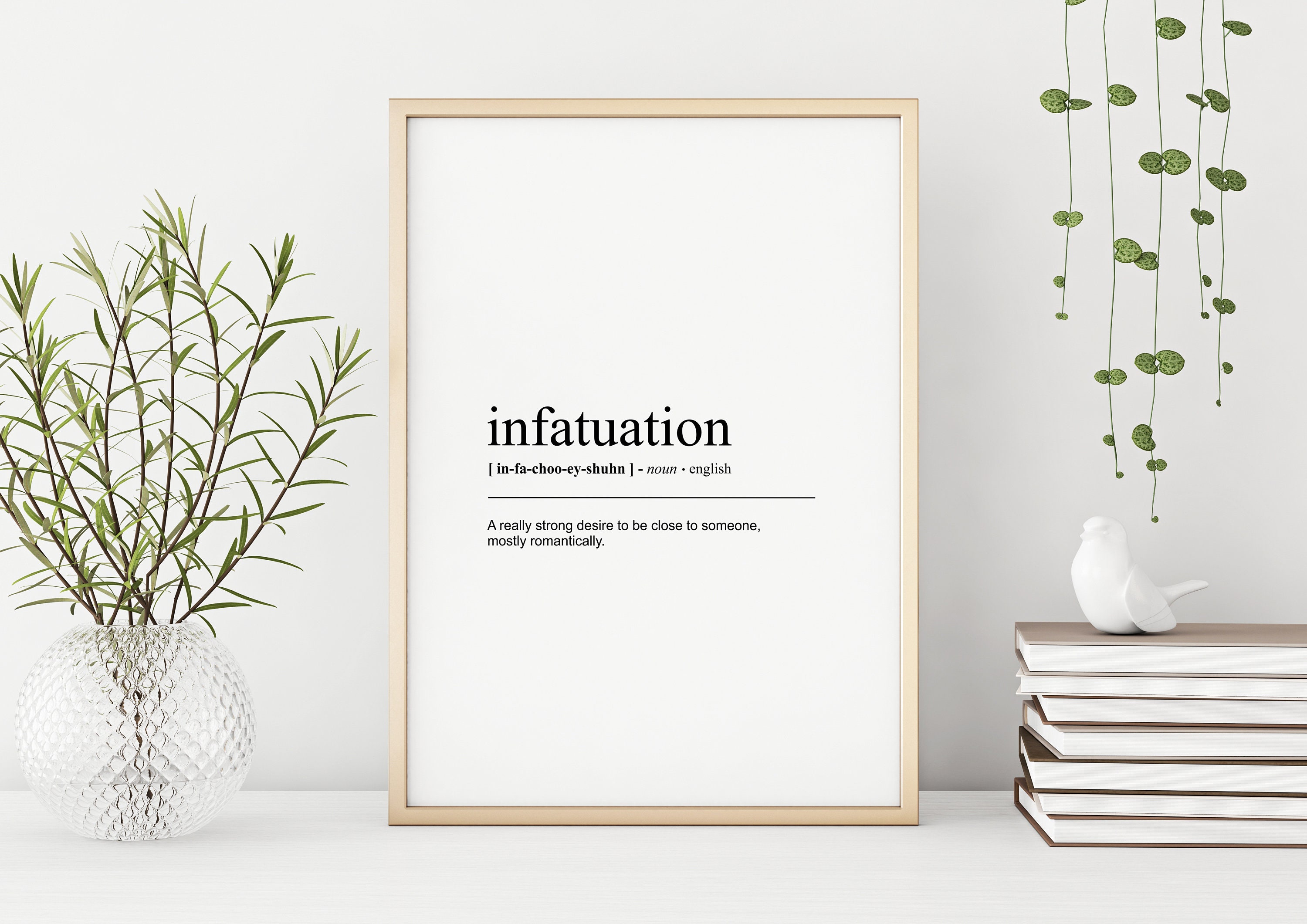 Infatuation Definition Printable Wall Art | Infatuation Dictionary ...