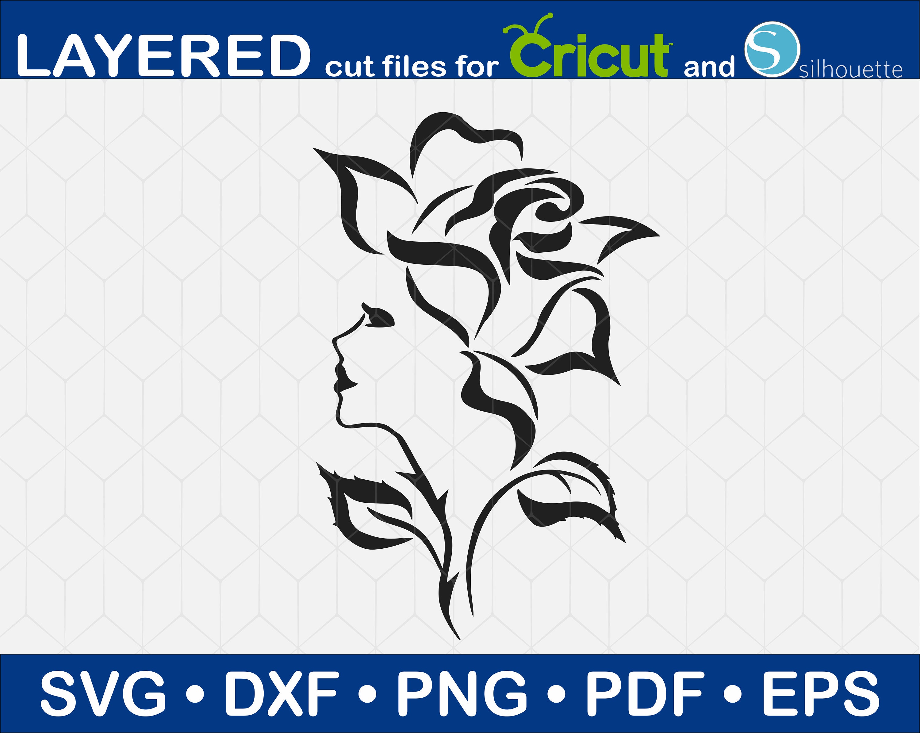 Woman Head Svg - Instant Digital Download, Cut File for Cricut ...