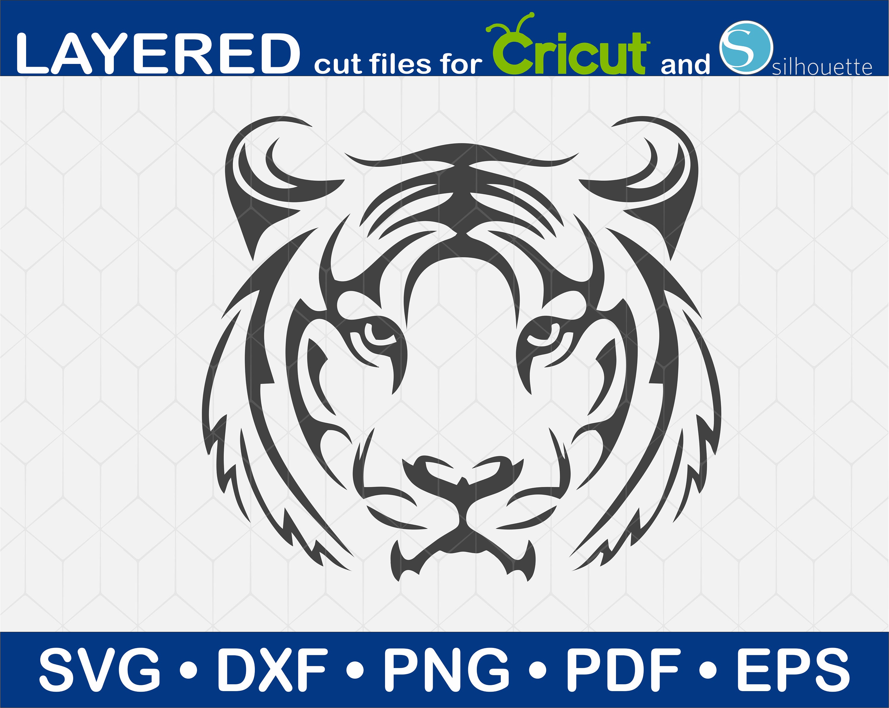 Tiger Face SVG Cricut, Tiger Head, Wild Animal Face, Zoo Clipart ...