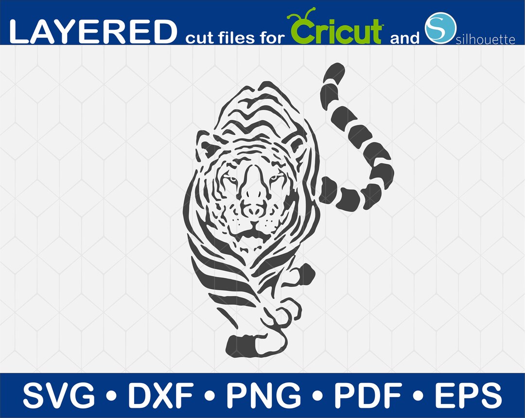 Walking Tiger Svg, Tiger Head Svg, Wild Animal Face, Zoo Clipart ...