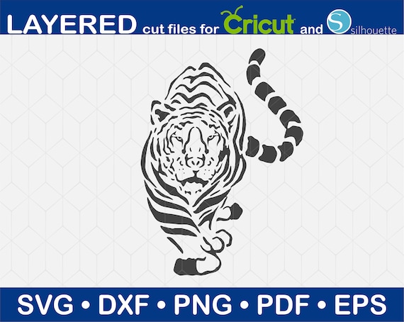 Walking Tiger Svg Tiger Head Svg Wild Animal Face Zoo | Etsy