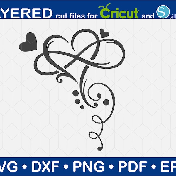 Infinity Heart Svg - Etsy