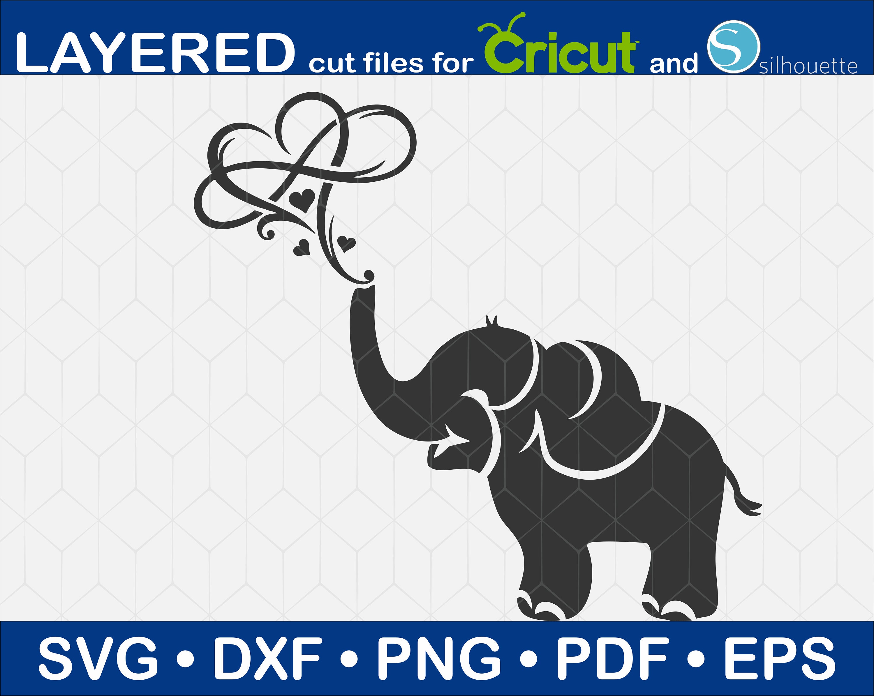 Infinity Svg Baby Elephant Svg Love Heart Instant Digital - Etsy