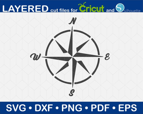 Compass SVG Instant Digital Download Compass Clipart | Etsy