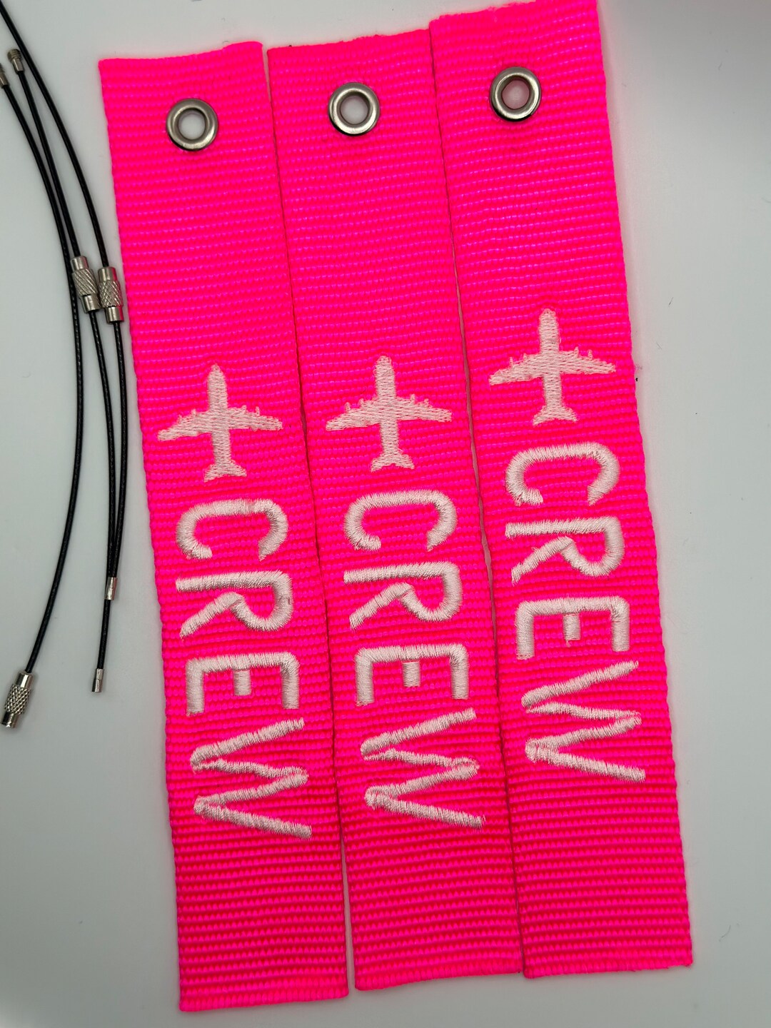 HOT Pink Flight Crew Luggage Tag Flight Crew Tag - Etsy