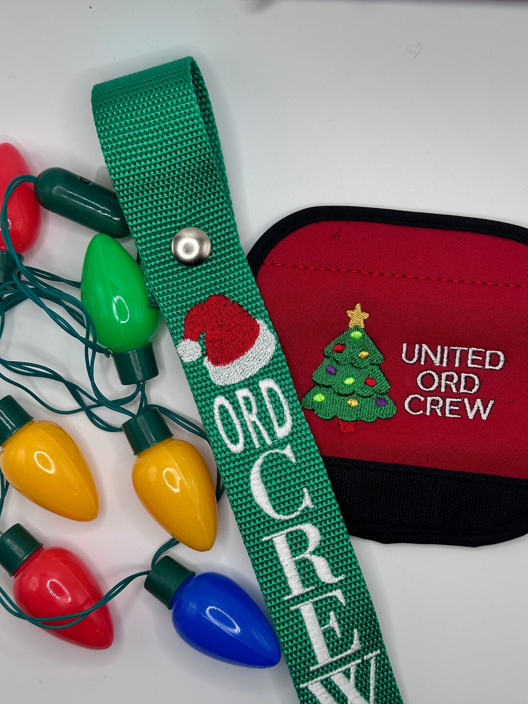 Christmas Luggage Strap Embroidered New Strap Colors! Flight Crew - Etsy