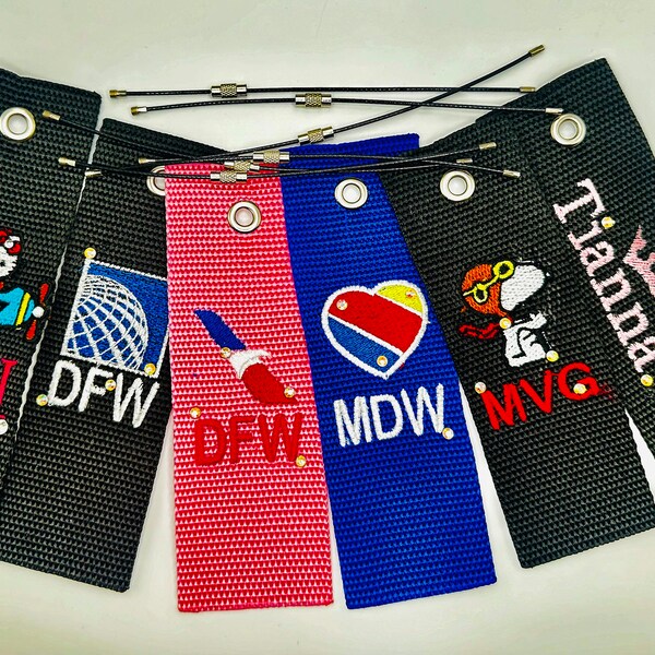 Airline Luggage Tags - Etsy