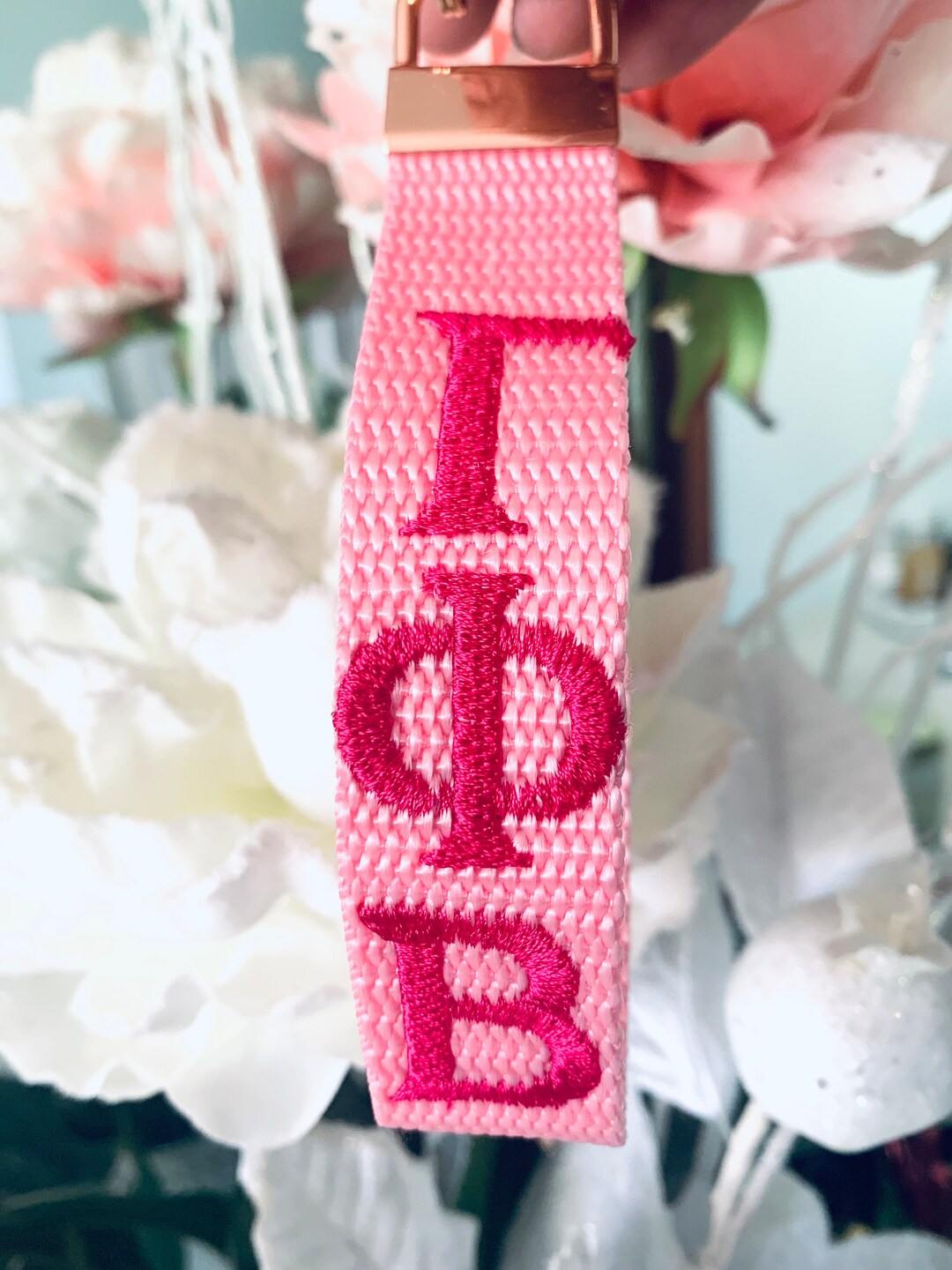 Embroidered Designer Sorority and Fraternity Key Fob Keychain Gift ...