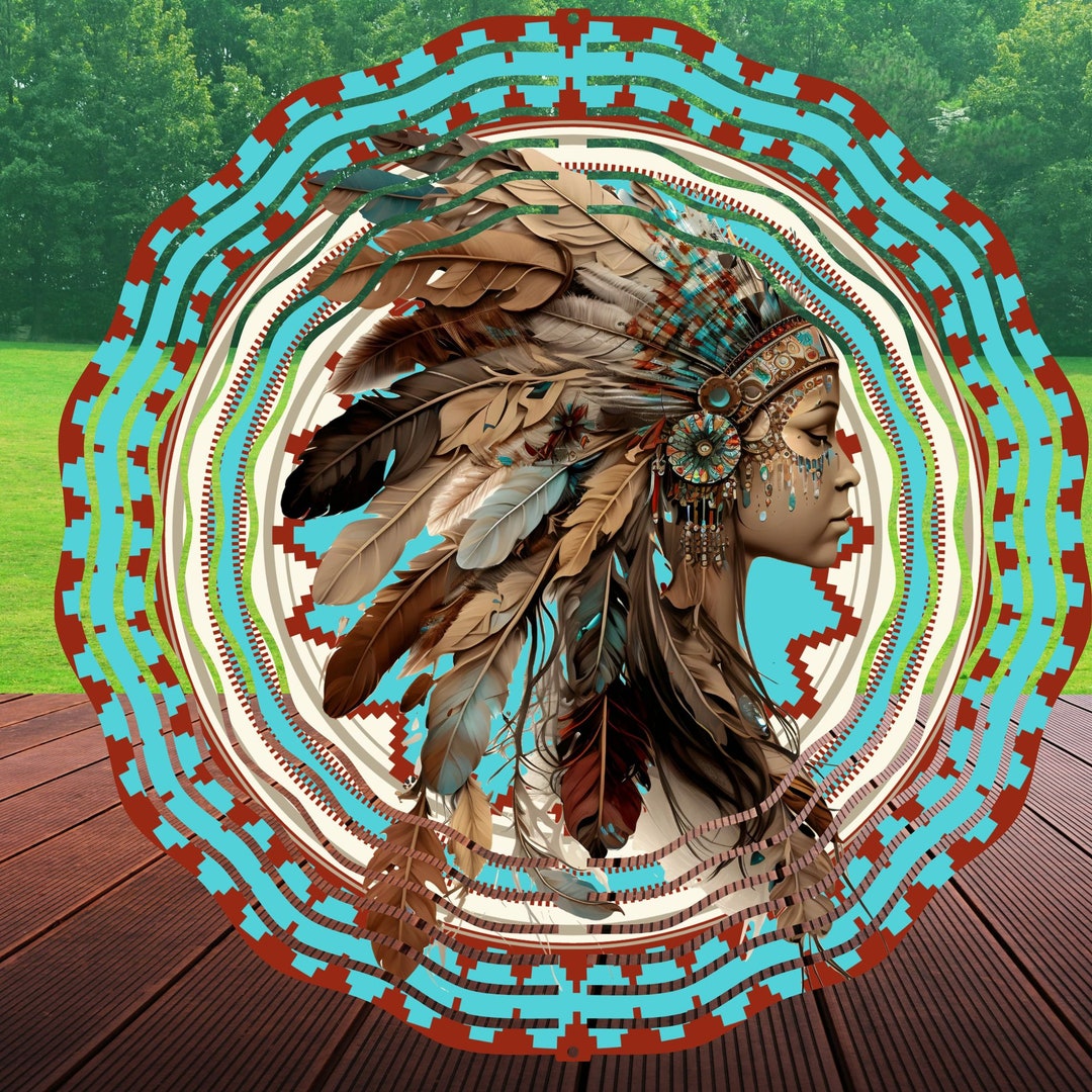 Native American Wind Spinners PNG Bundle of 2 - Etsy