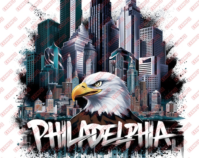 Philadelphia With Eagle Fan Art, PNG, Sports, Sublimation, Tshirt ...