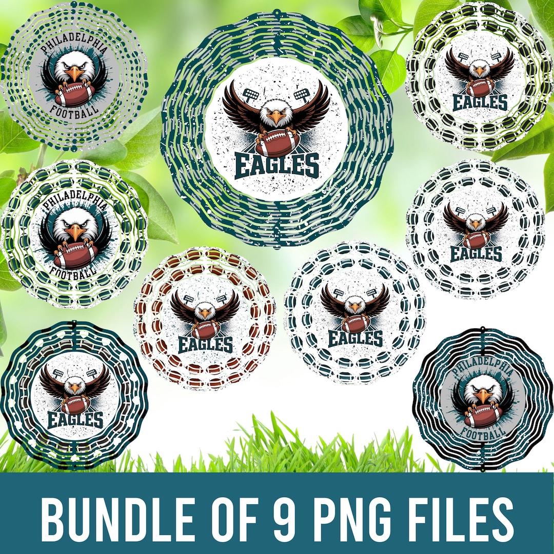 Eagle Football Wind Spinners - Football Coaster - Football Sticker ...