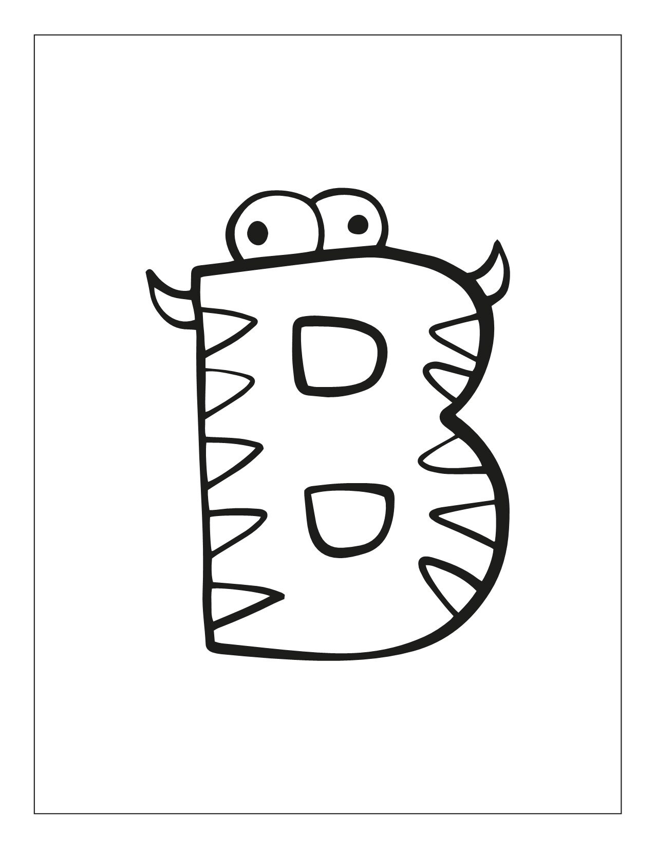 Halloween Coloring Pages, Learn the Alphabet, Printable - Etsy