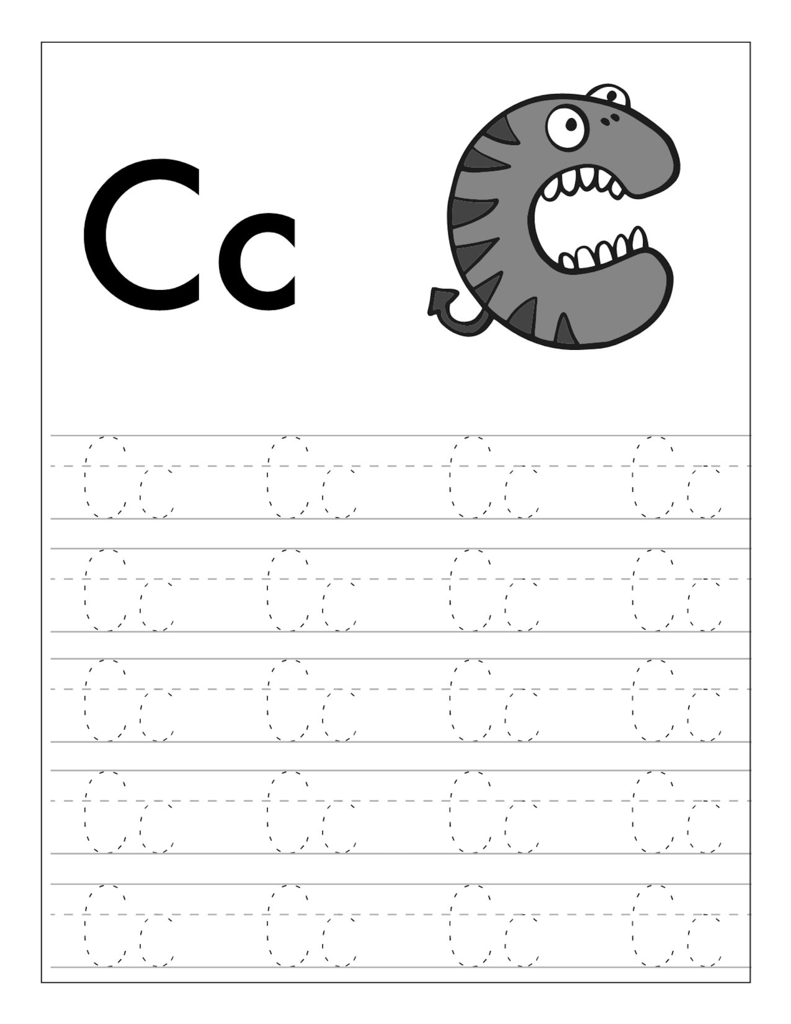 Halloween Coloring Pages, Learn the Alphabet, Printable - Etsy