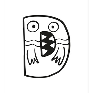 Halloween Coloring Pages, Learn the Alphabet, Printable - Etsy