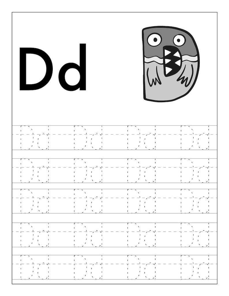 Halloween Coloring Pages, Learn the Alphabet, Printable - Etsy