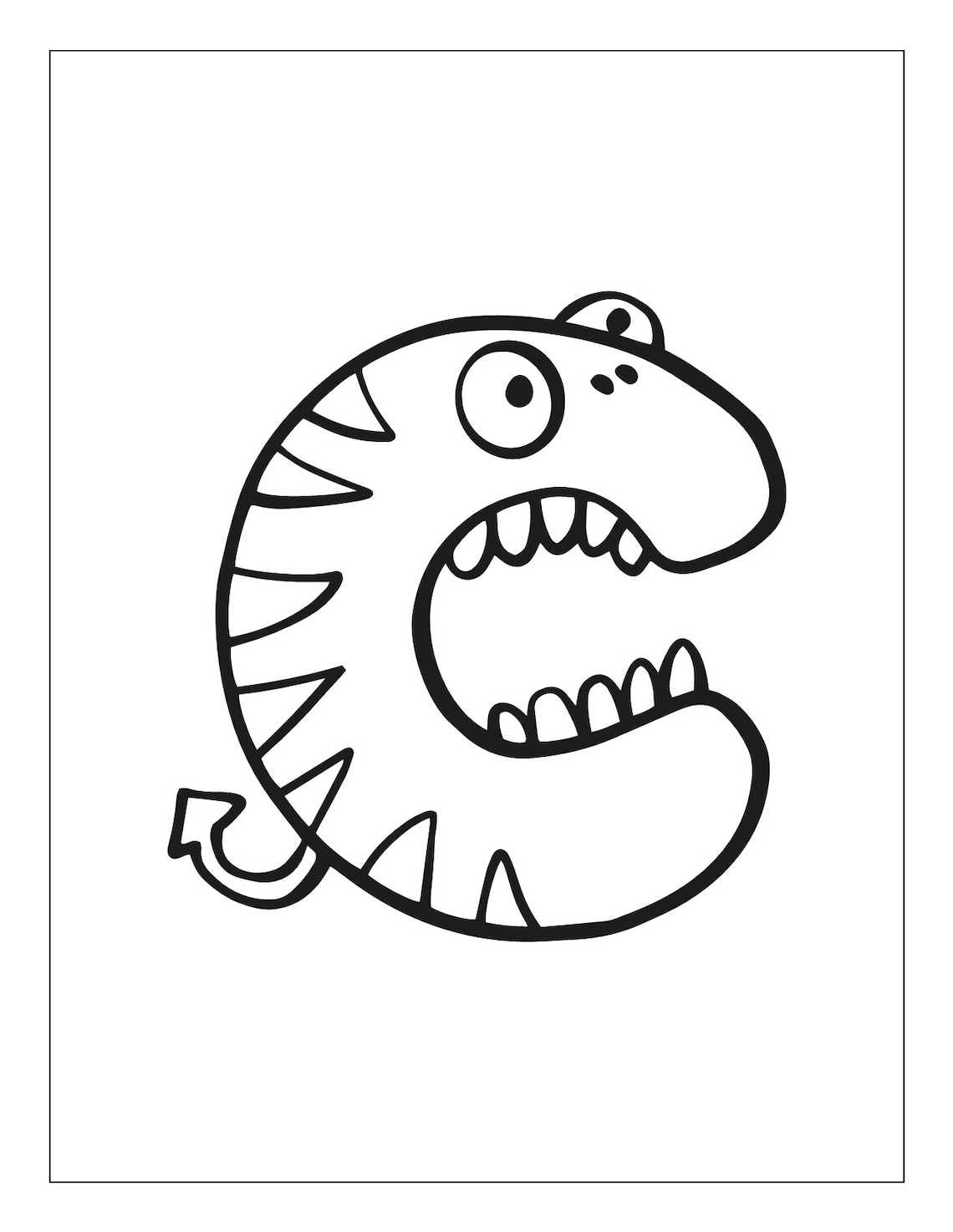 Halloween Coloring Pages, Learn the Alphabet, Printable - Etsy