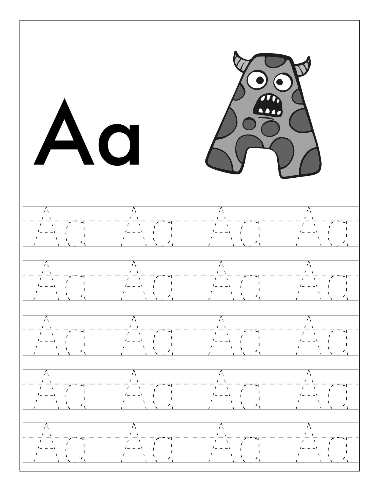 Halloween Coloring Pages, Learn the Alphabet, Printable - Etsy