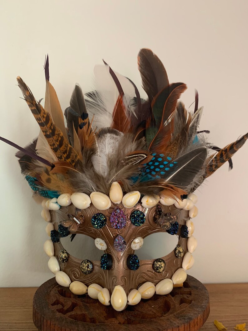 Orisha Orixá Oya Iansa Máscara - Etsy España