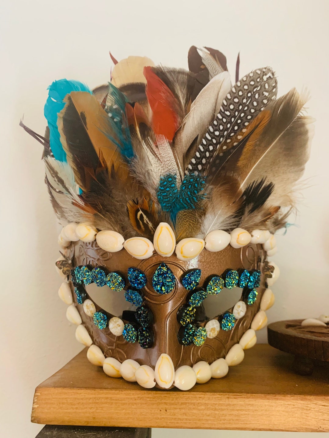 Orisha Orixá Oya Iansa Máscara - Etsy España