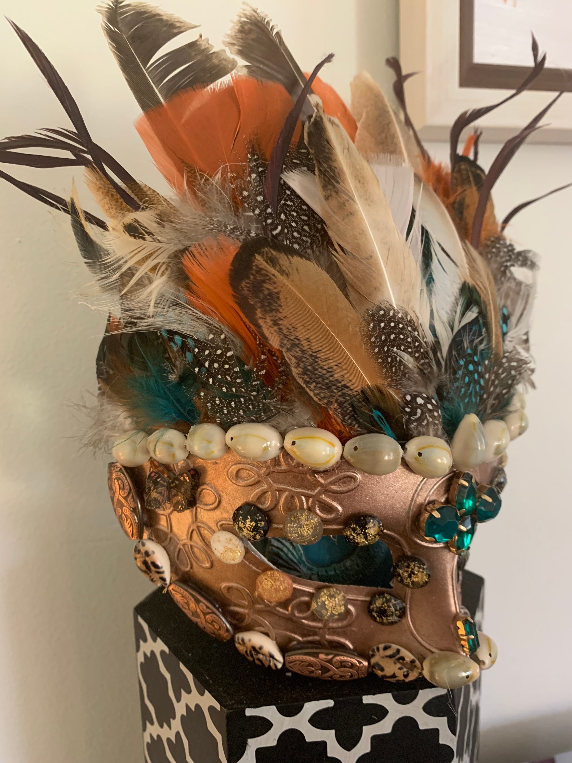 Orisha Orixá Oya Iansa Máscara - Etsy España