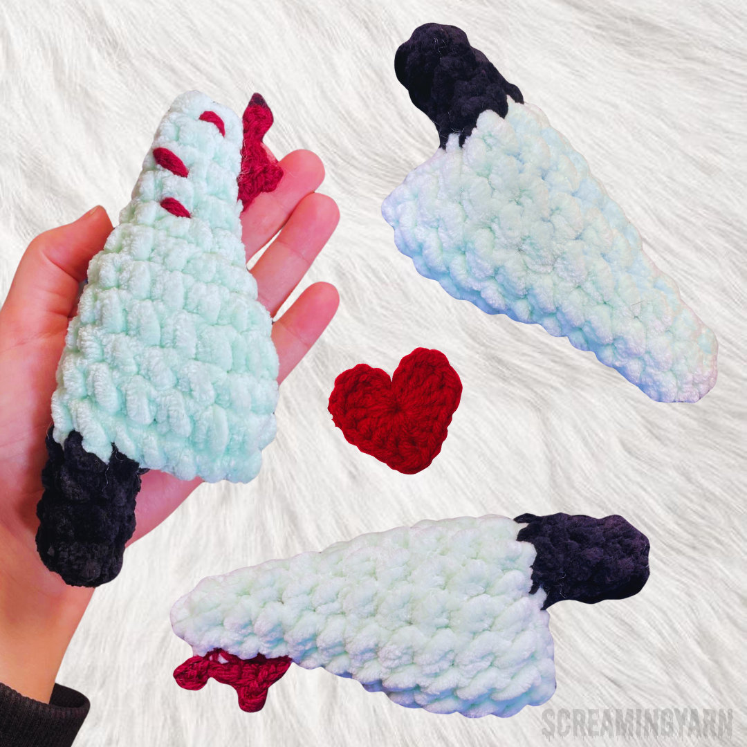 Mini Chef Knife - PDF Crochet PATTERN, Ghost, Horror, Love, Blood ...