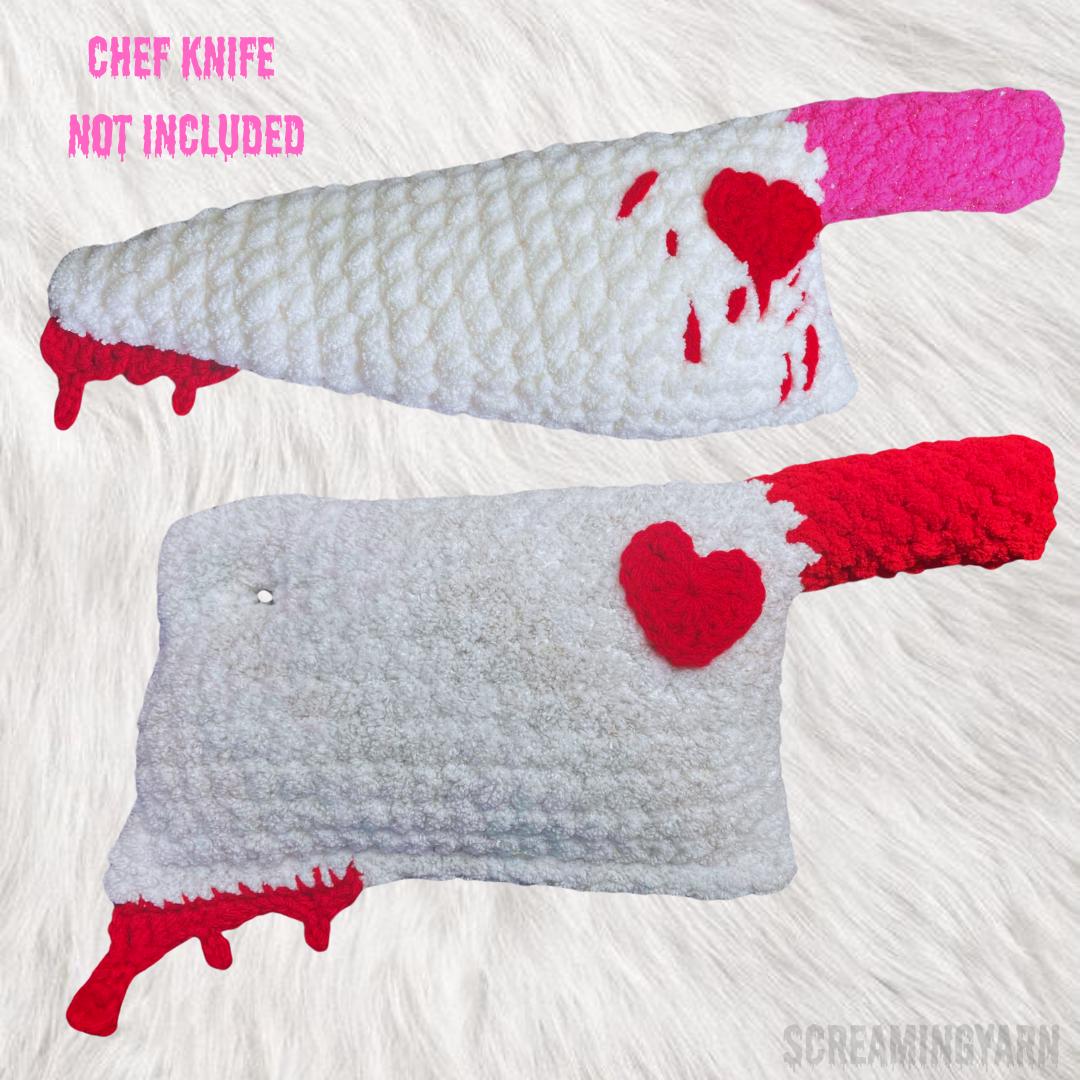 Cleaver - PDF Crochet PATTERN, Cleaver, Ghost, Horror, Blood, Knife ...