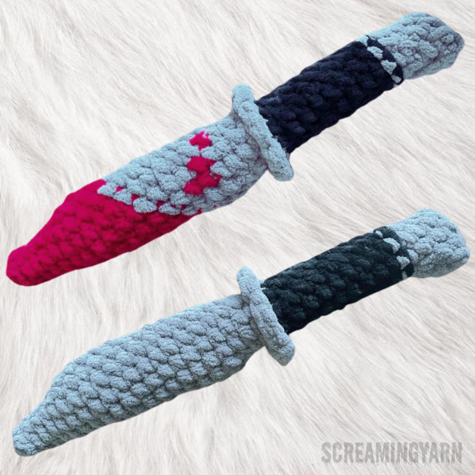 Ghost Knife - PDF Crochet PATTERN, Ghost, Love, Horror, Blood, Knife ...