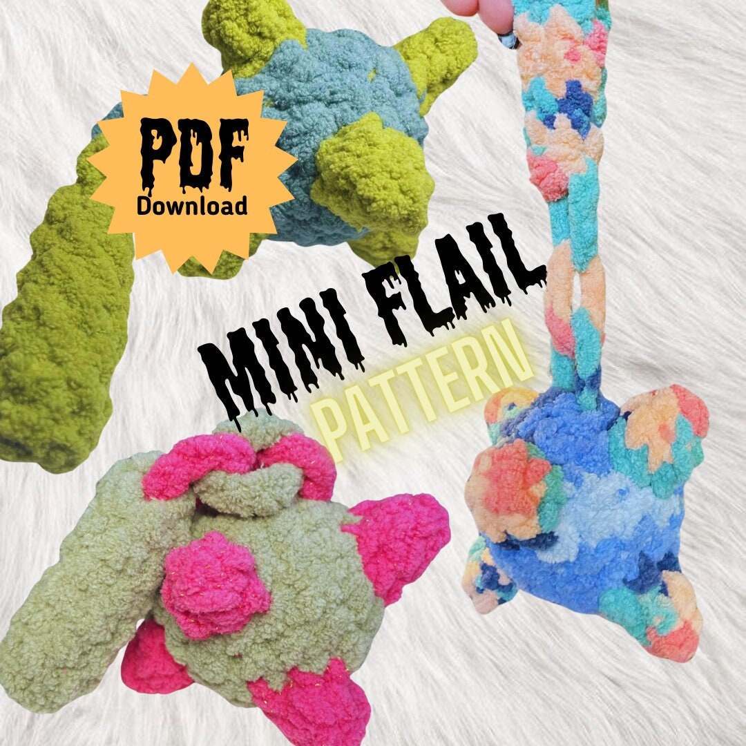 Mini Flail PDF Crochet PATTERN, Fantasy, Amigurumi, Plushy, No Sew - Etsy