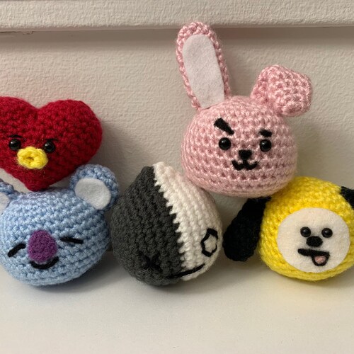 BTS Crochet Bts Doll Stuffed Bts BTS Plush BTS Amigurumi - Etsy