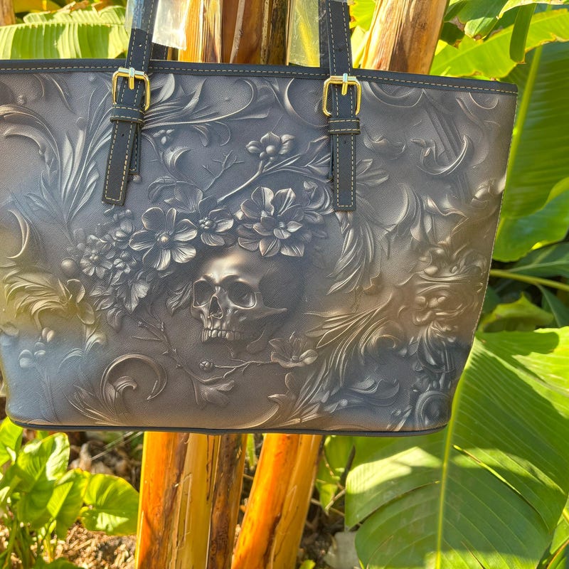 Skull Leather Purse - Etsy