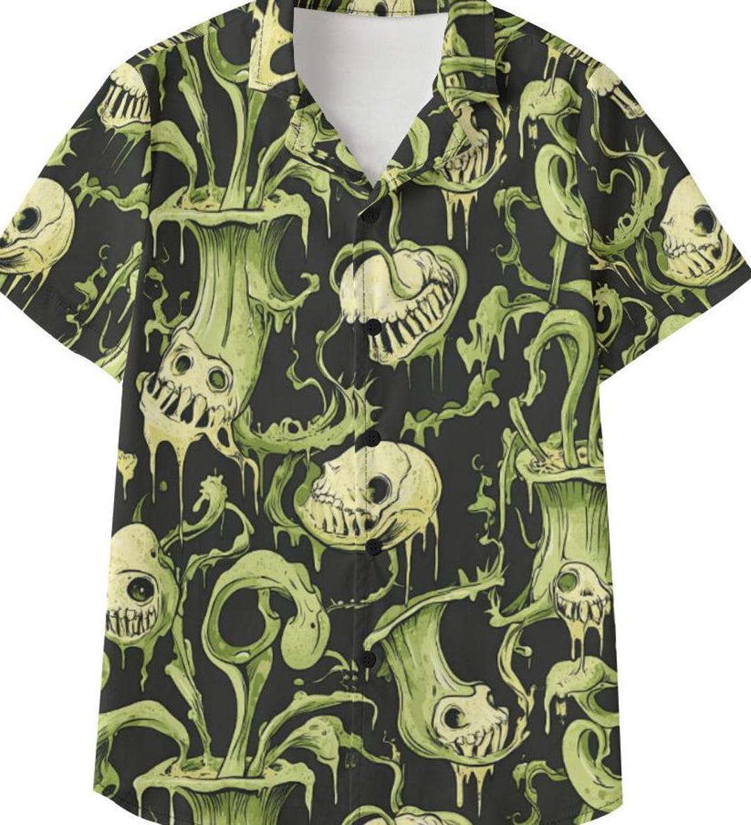Goth Kid's Hawaiian Shirt, Carnivorous Pitcher Plants Print, Not Only a ...