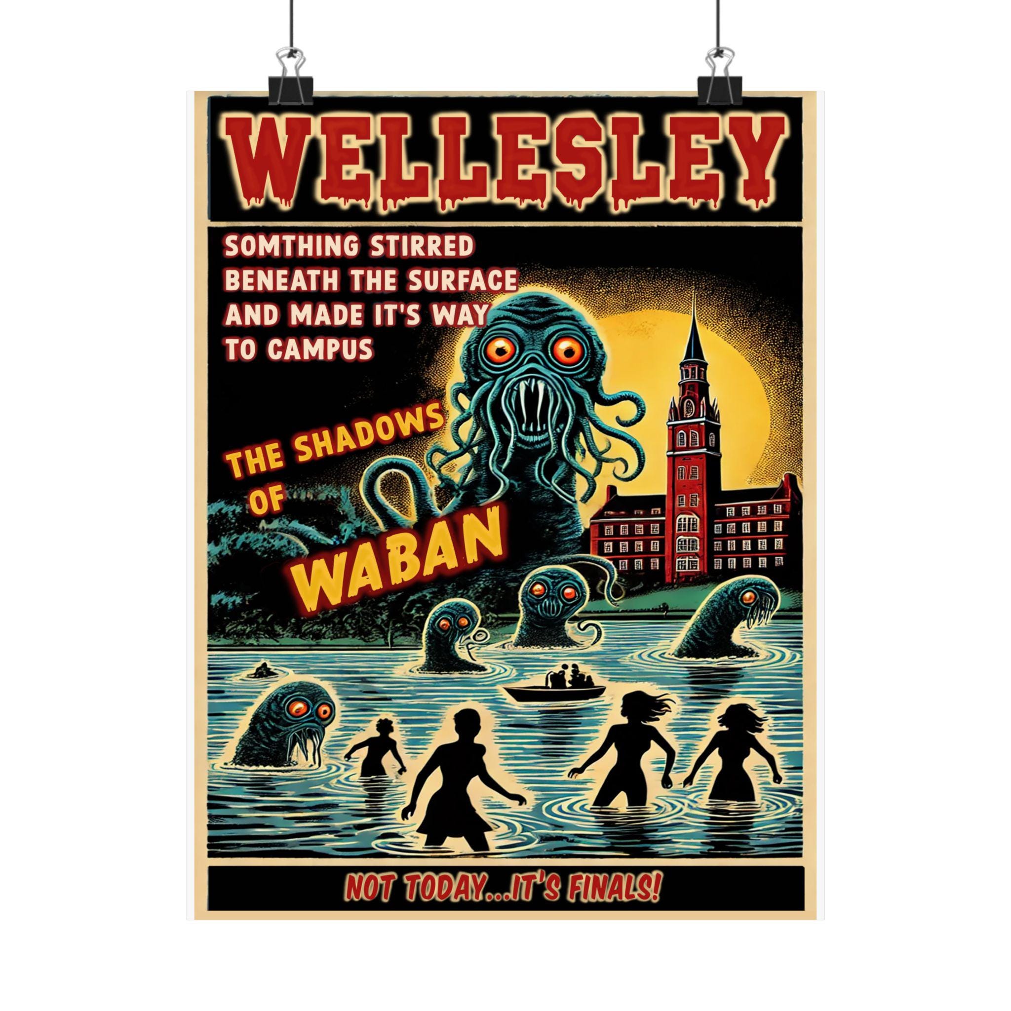 Wellesley Vintage Horror Poster Art, Monsters at Wellesley University ...