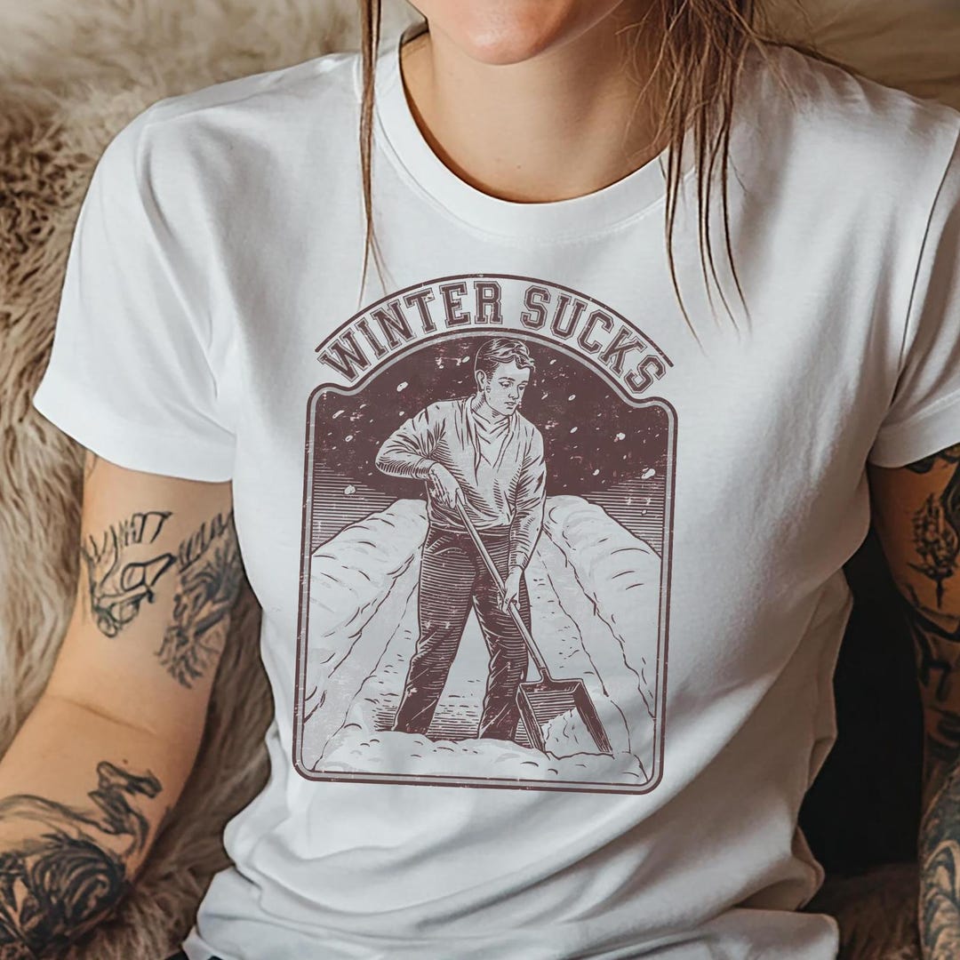 Sarcastic winter Sucks Women's Tee, Funny Sarcastic Shirt, Christmas ...