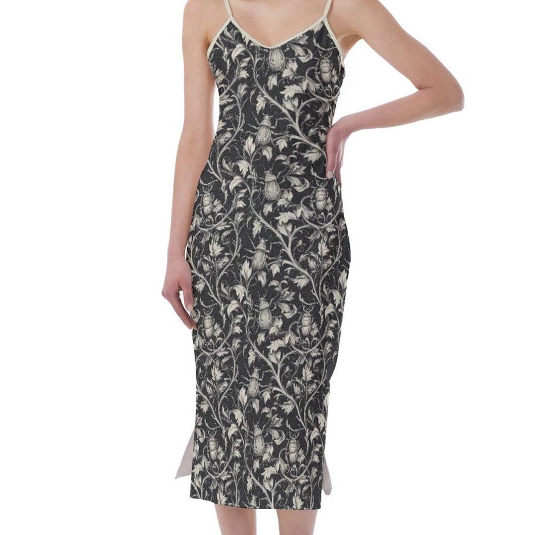 Goth vine With Beetles Print Cami Dress, Christmas Gift for Goth, Party ...