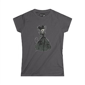Disneys Minnie Mouse is an Elegant Goth Women's Softstyle Tee, Perfect ...
